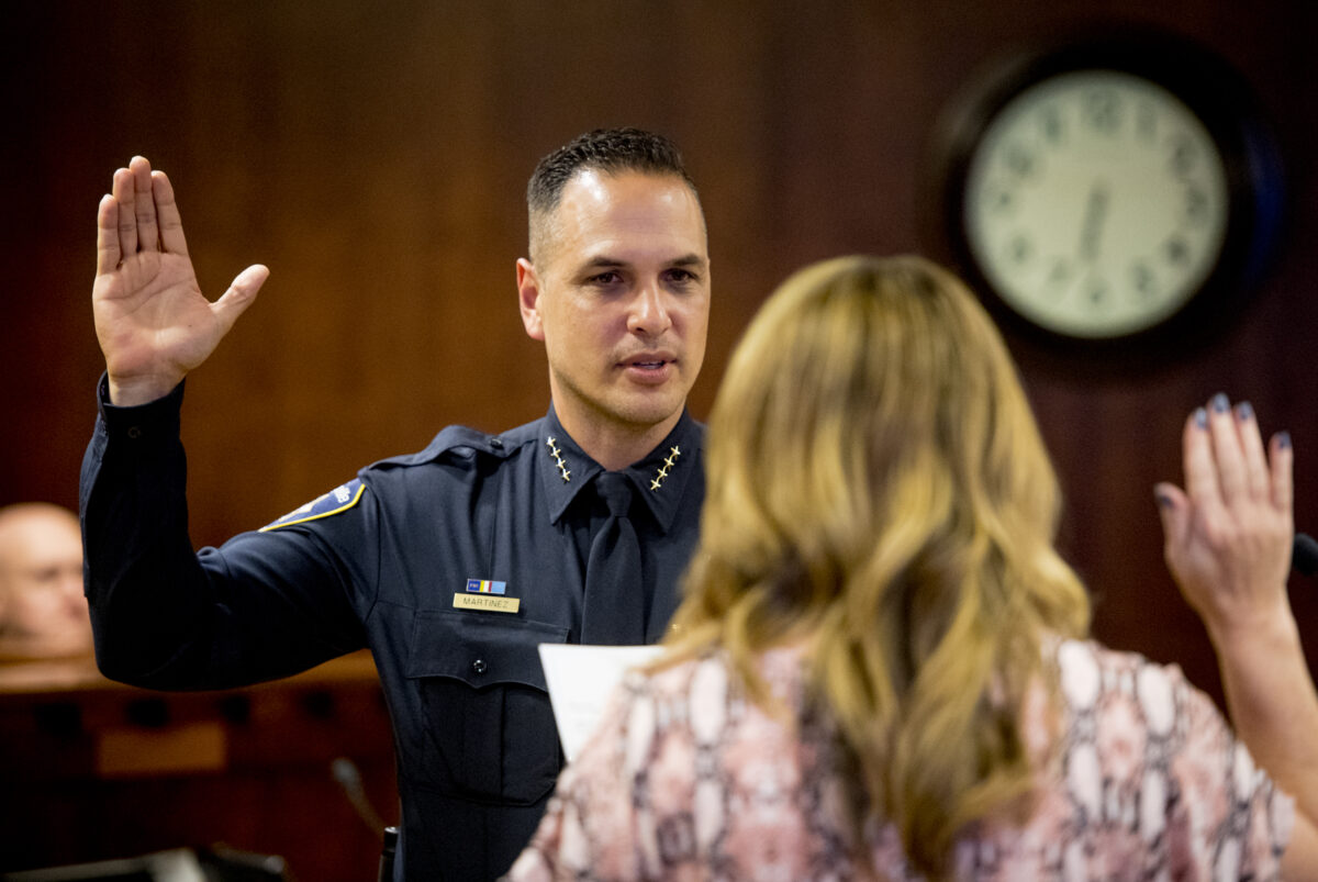 Springville swears in former Orem officer as new police chief | News ...